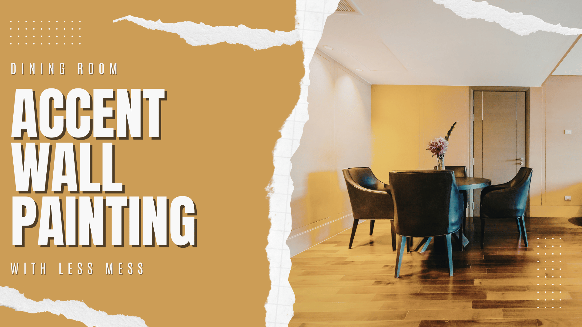 Dining Room Accent Wall Painting With Less Mess In Newton, PA | PAINT ...